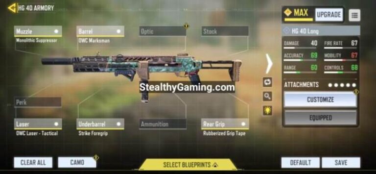 (Update) COD Mobile HG-40 Gunsmith Loadout – 'No Recoil' HG-40 Loadout ...