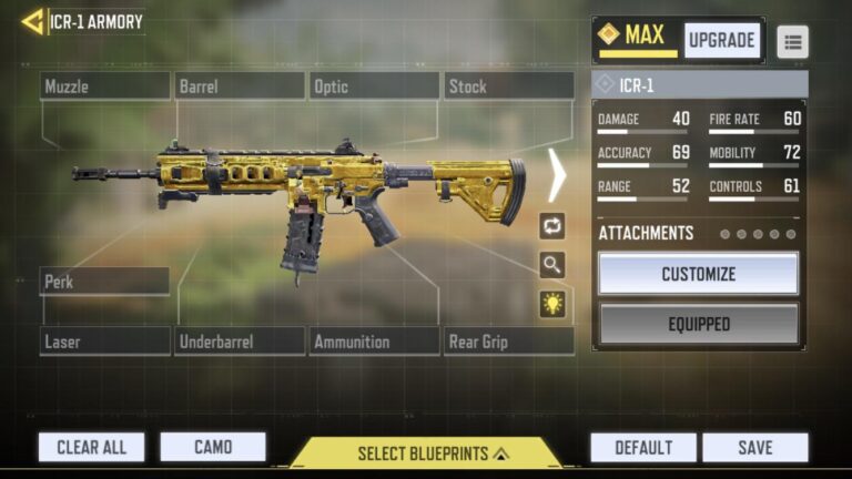 COD Mobile: ICR-1 Gunsmith Loadout for COD Mobile Battle Royale ...