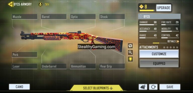 COD Mobile BY15 Gunsmith Loadout | “High Mobility” BY15 Loadout - Stealthy Gaming