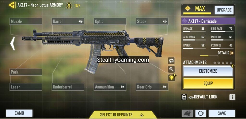 COD Mobile AK117 Gunsmith Loadout | ‘High Mobility’ AK117 Loadout ...