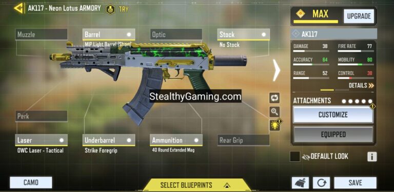 COD Mobile AK117 Gunsmith Loadout | ‘High Mobility’ AK117 Loadout ...