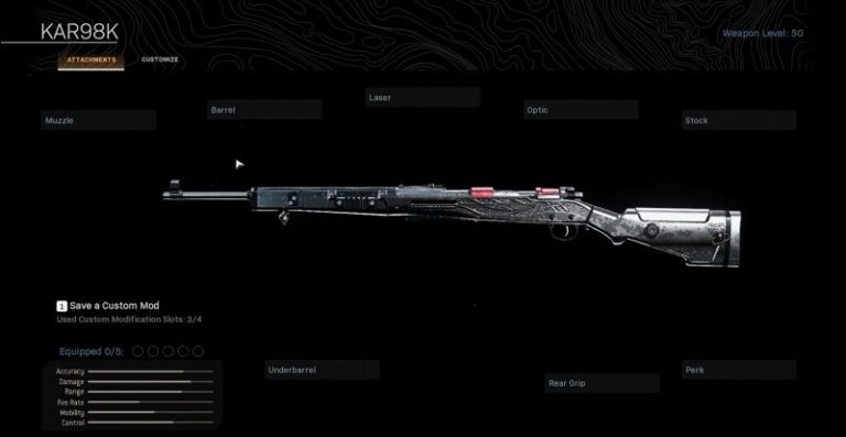 COD Warzone JackFrags Kar98k Gunsmith Loadout (Warzone) - Stealthy Gaming