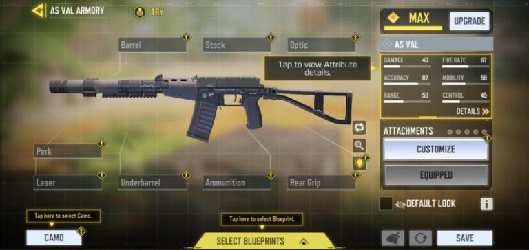 COD Mobile AS VAL Gunsmith Loadout| ‘High Mobility’ AS VAL Loadout - Stealthy Gaming