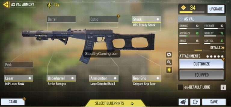 COD Mobile AS VAL Gunsmith Loadout| ‘High Mobility’ AS VAL Loadout ...