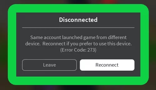 Fix Roblox Same Account Launched From Different Device Error Code 